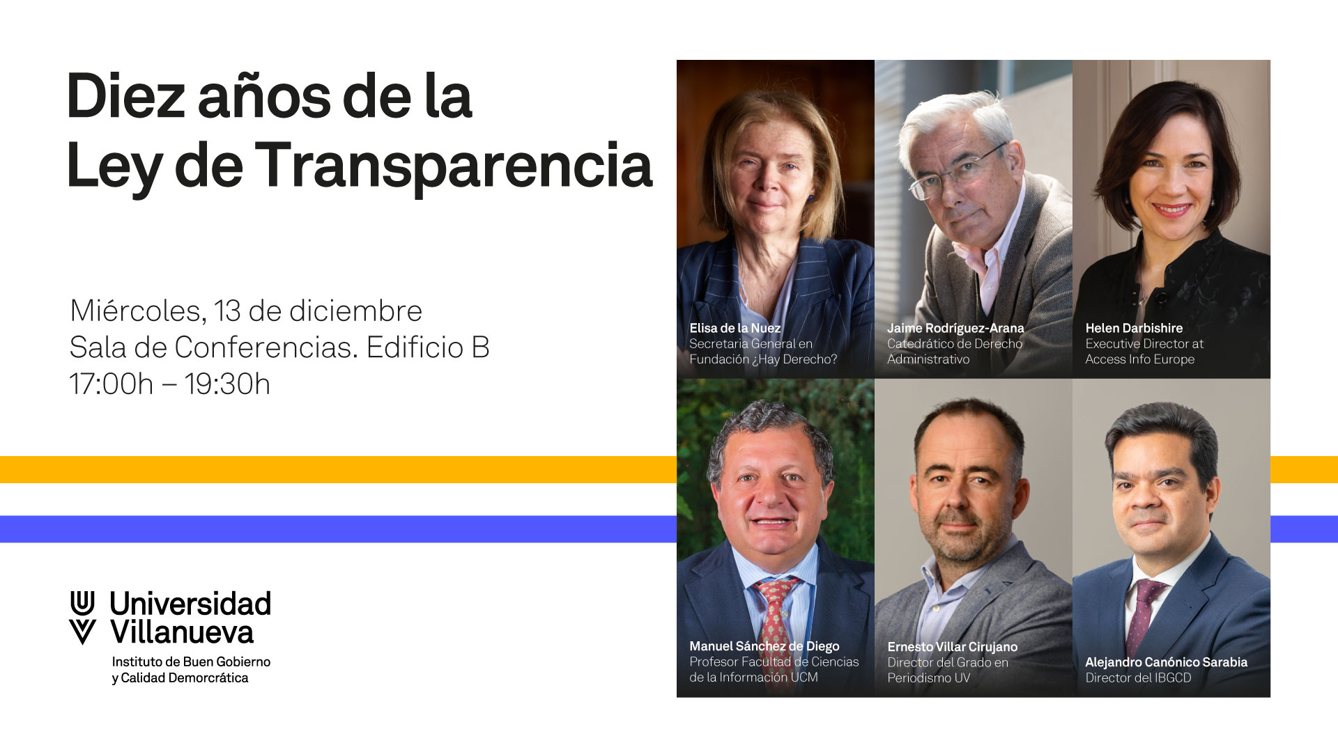 Diez años de la Ley de Transparencia - Universidad Villanueva Diez años de la Ley de Transparencia - Universidad Villanueva